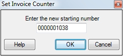 Set Invoice Counter