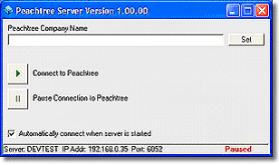Connecting to Peachtree